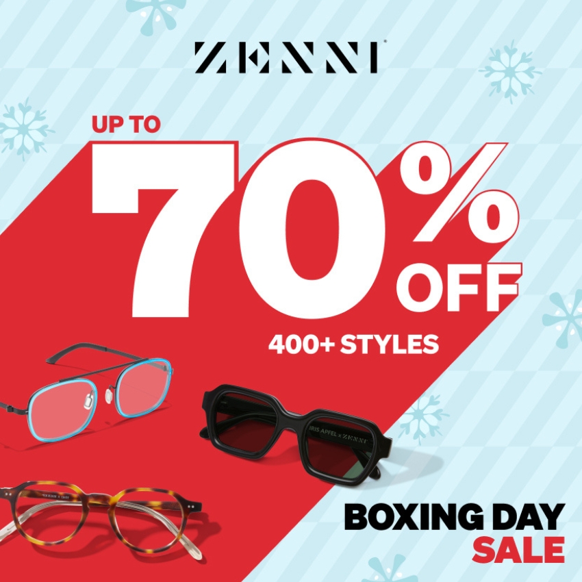 Celebrate Boxing Day with Zenni’s Spectacular Savings